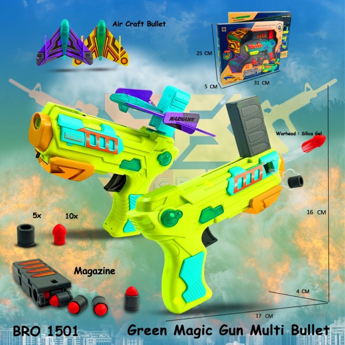 Jual Pistol Peluru Berbentuk Pesawat Bisa Terbang Pistolan Peluru Busa ...
