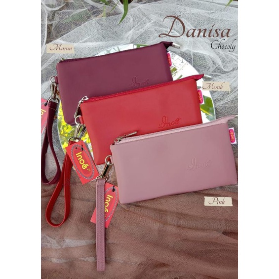 Jual dompet inoe danisa pouch bahan chocoly | Shopee Indonesia