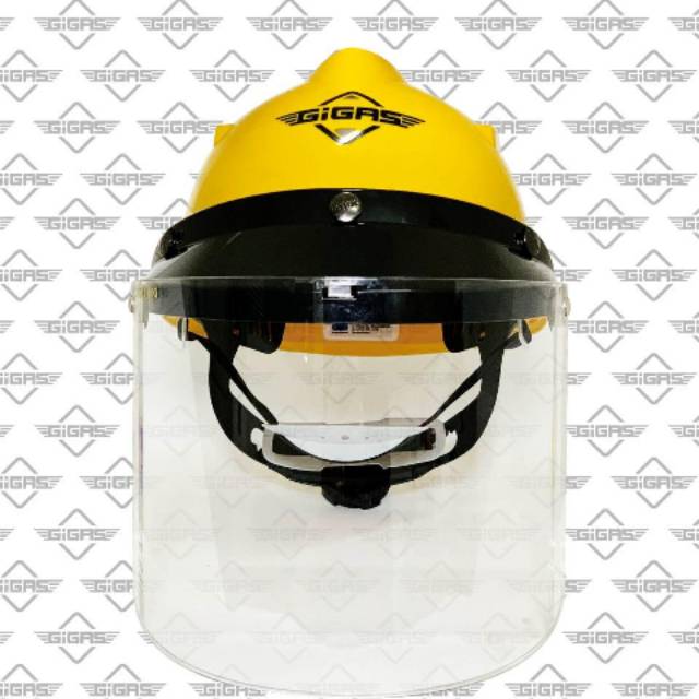 Jual Safety helm face shield merek GIGAS untuk pelindung wajah dri ...