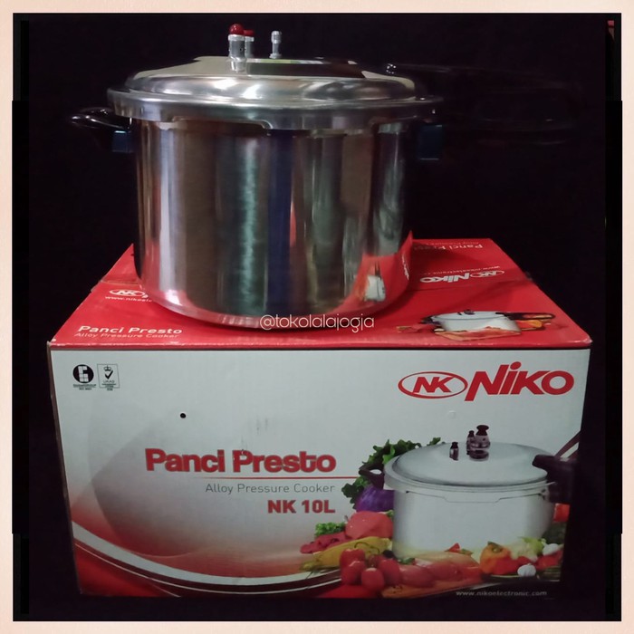 Jual panci presto niko/numan pressure cooker 10 Liter NK 10L | Shopee Indonesia