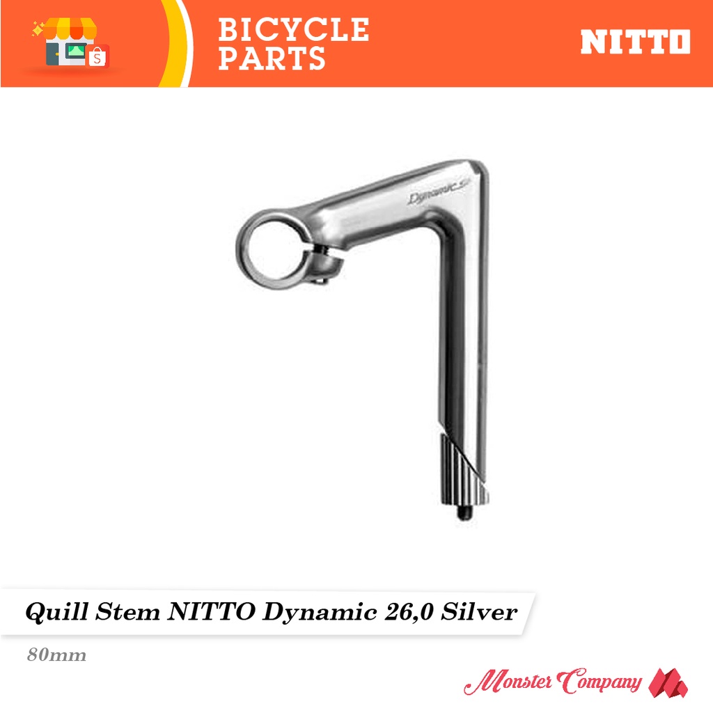 Jual Quill Stem NITTO Dynamic 26,0 80mm Silver | Shopee Indonesia