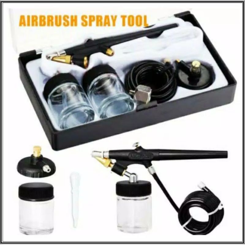 Jual Airbrush Air Brush Kit Pen Brush Kit ABS-1 penbrush 138 set spray ...