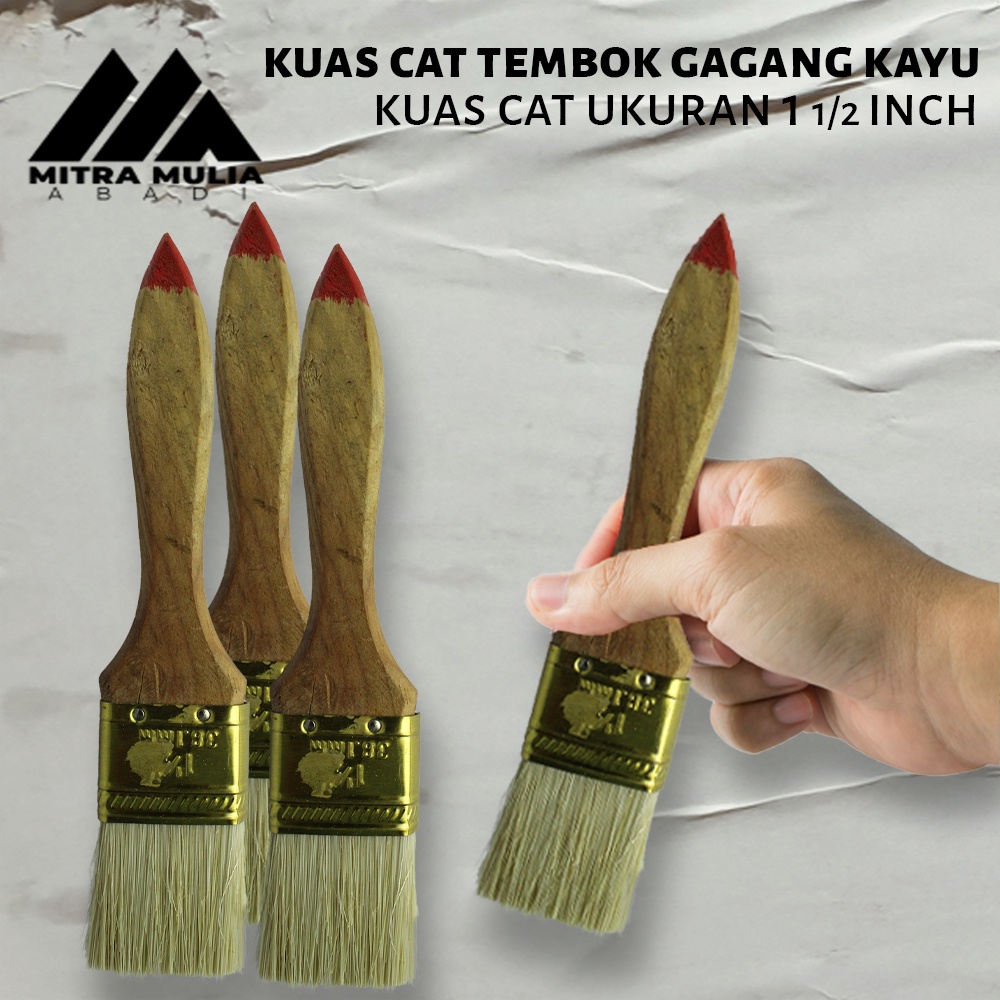 Jual Kuas / Koas Cat Tembok Ukuran 1 1/2" 1.5 inch inci | kuas cat ...