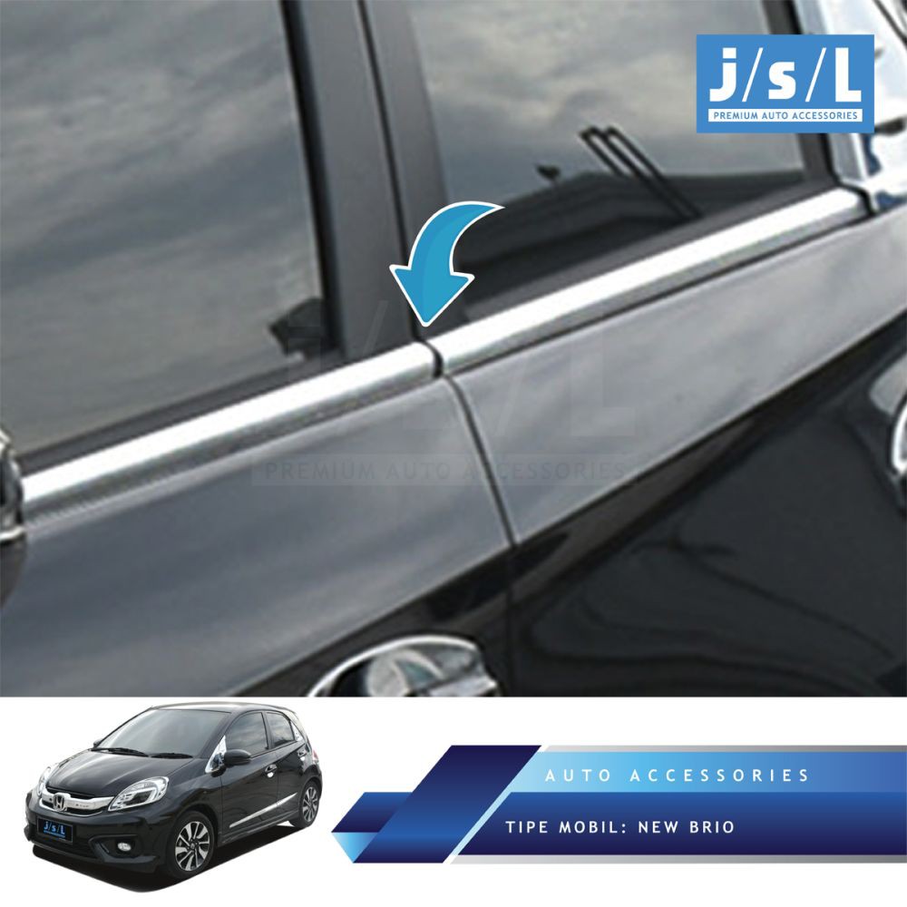 Jual New Brio List Pintu Kaca Samping Krom JSL/Side Window Trim Chrome ...