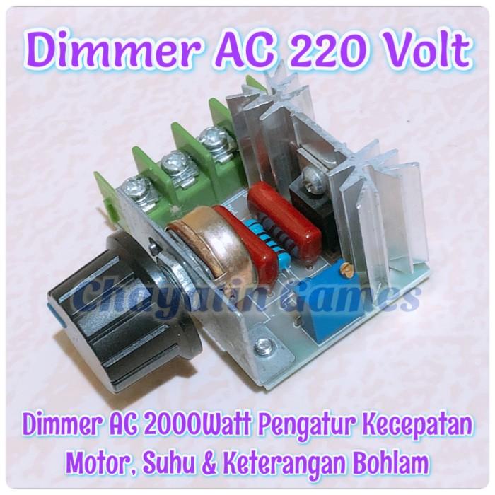 Jual Tools | Dimmer Ac 220V Daya 2000W Pengatur Kecepatan Motor Suhu & Keterangan | Shopee Indonesia
