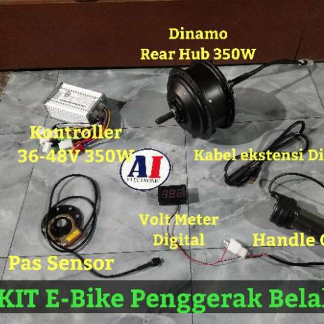 Jual Paket penggerak sepeda listrik ebike penggerak 350W 36V 48V | Shopee Indonesia