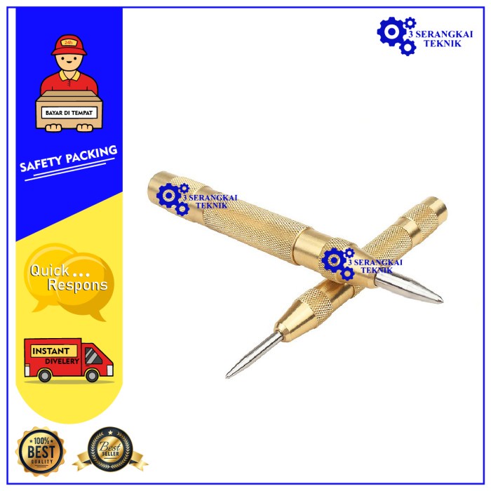 Jual Alat Penanda Titik Bor Automatic Center Punch 130mm | Shopee Indonesia