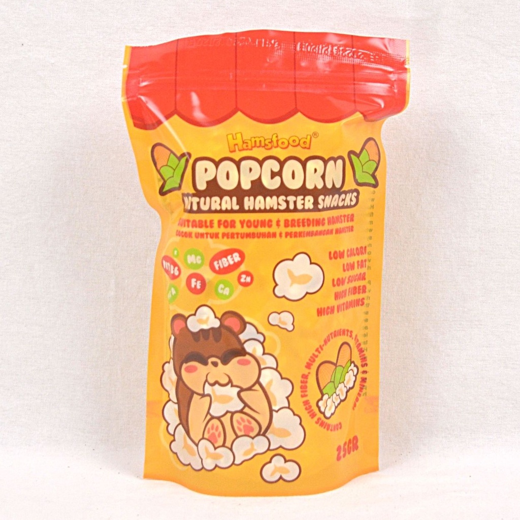 Jual HAMSFOOD Makanan Hamster POPCORN 25gr | Shopee Indonesia