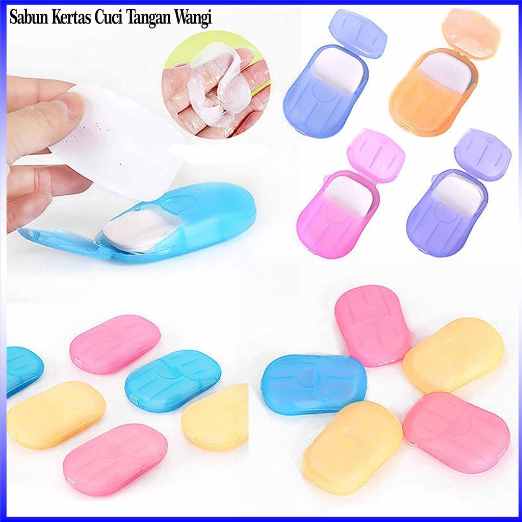 Jual 3 Pack Sabun Kertas Cuci Tangan Wangi/Sabun Sekali Pakai/Paper ...