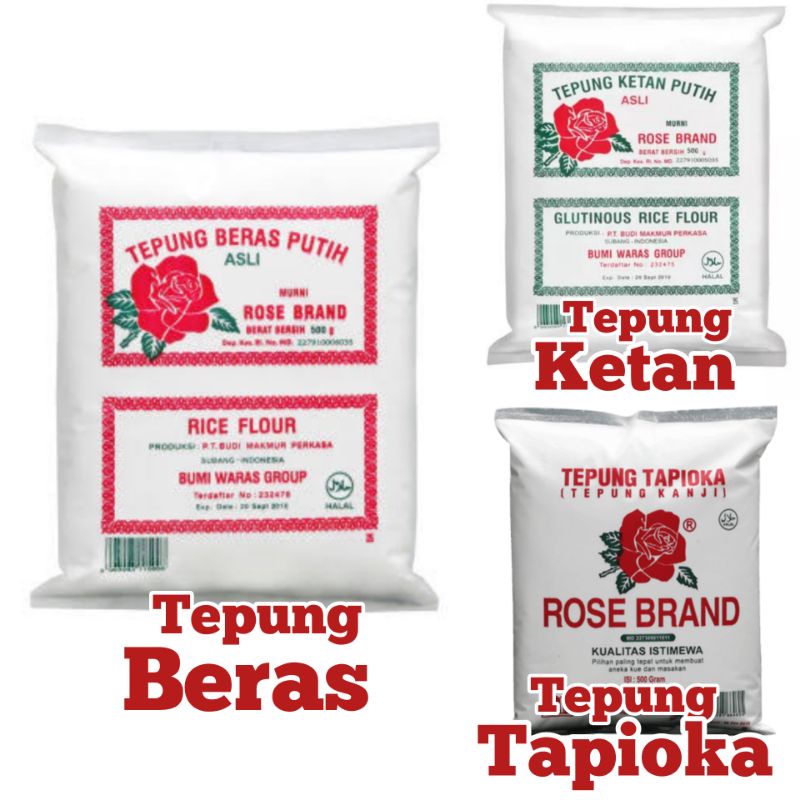 Jual TEPUNG ROSE BRAND - Tepung Kanji Tapioka , T. Beras , T. Ketan ...