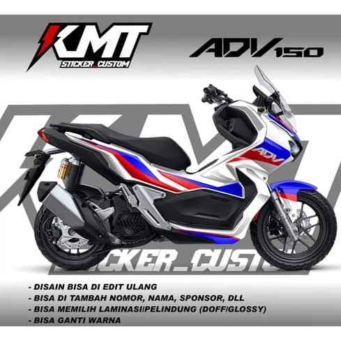 Jual decal honda adv 150 bmw safety car putih sticker full body custom ...