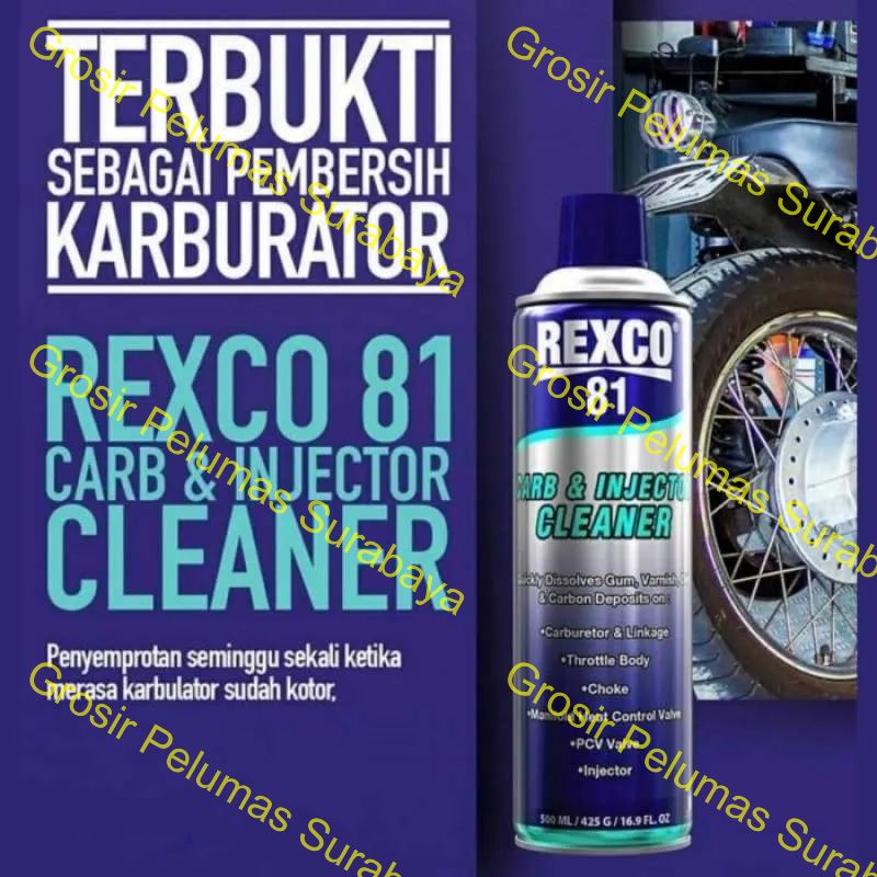 Jual 500ml Rexco 81 Carb & Injector Cleaner Throttle body spray ...