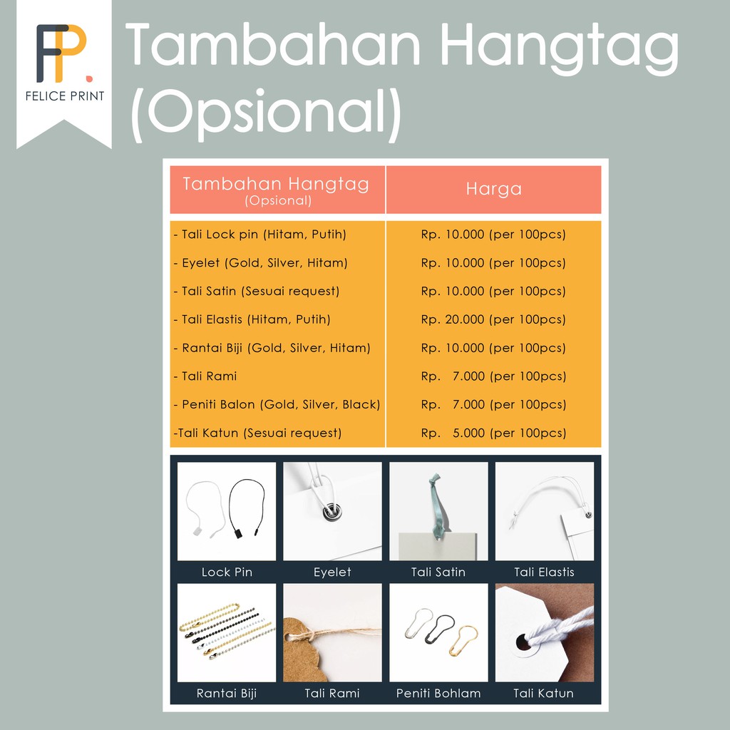 Jual Tambahan Hang tag Tali Hang Tag Mata Ayam | Shopee Indonesia