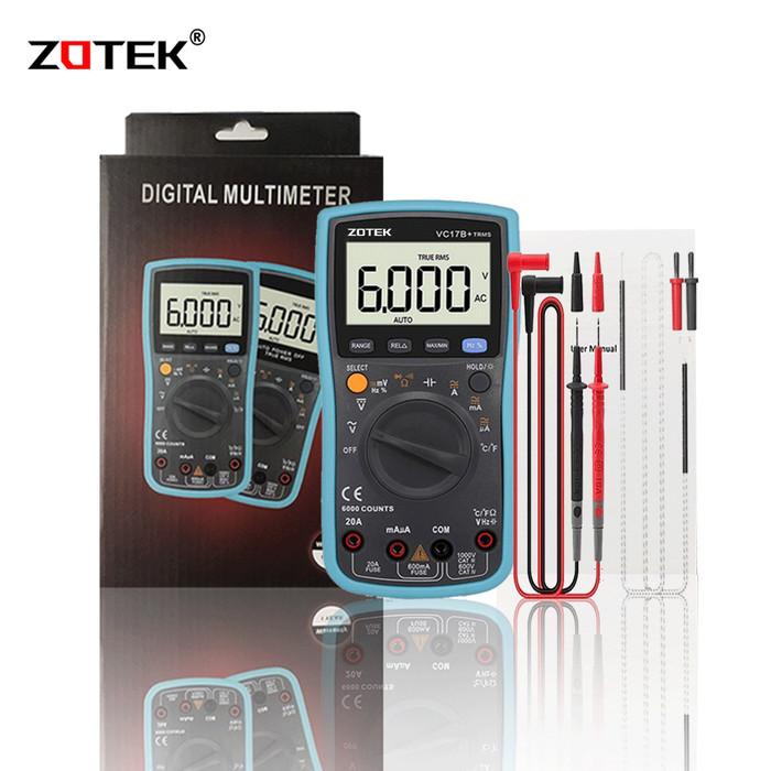 Jual Measuring Avometer Digital Zotek Vc17B+ / Multitester Digital ...