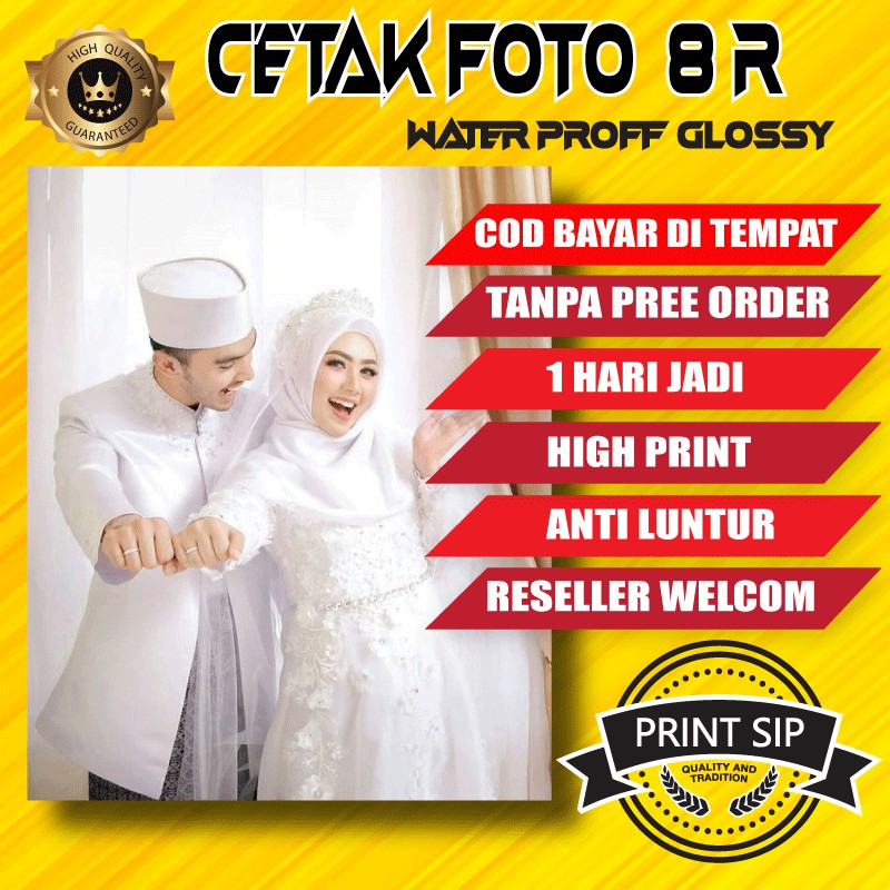 Jual CETAK FOTO 8R 20 x 25 cm GLOSY WATER PROFF MURAH SATU HARI JADI COD BAYAR DI TEMPAT ...