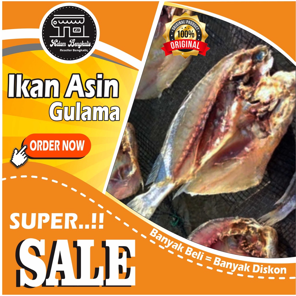 Jual Ikan Asin Gulama / Gelame Fresh dari laut Pulau Bengkalis ...