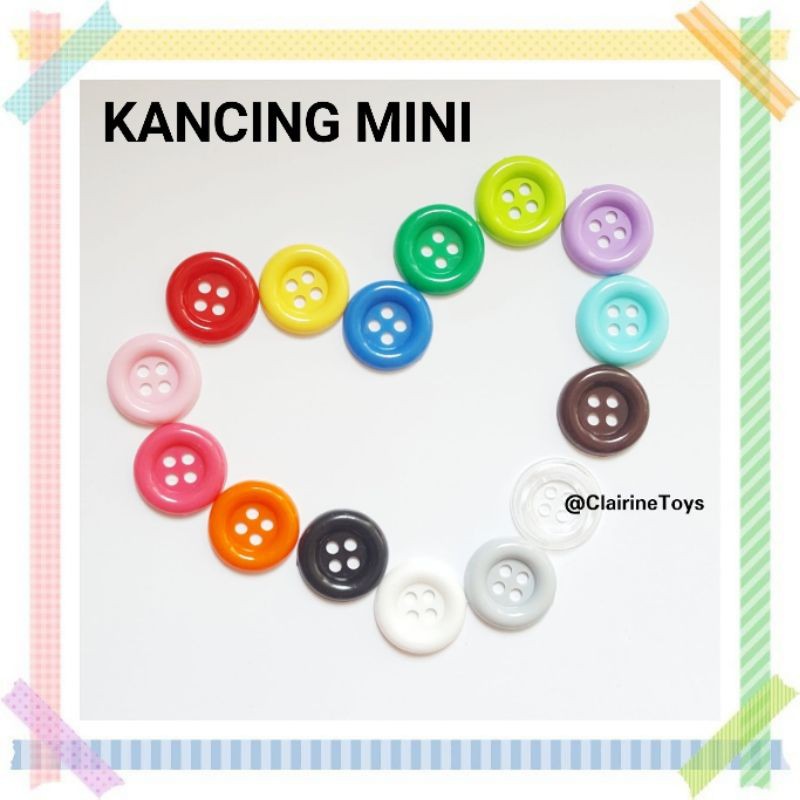 Jual 60 PCS KANCING MINI DIAMETER 2.5 CM (HARGA UNTUK 1 SET ISI 60 PCS ...