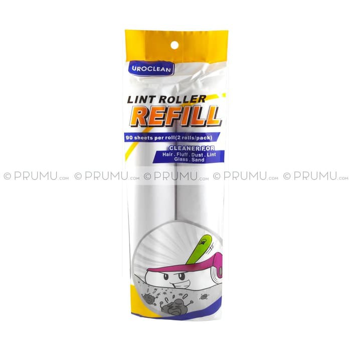 Jual Lint Roller Refill - UROCLEAN | 90 sheets per roll ( 2 rolls/pack ...