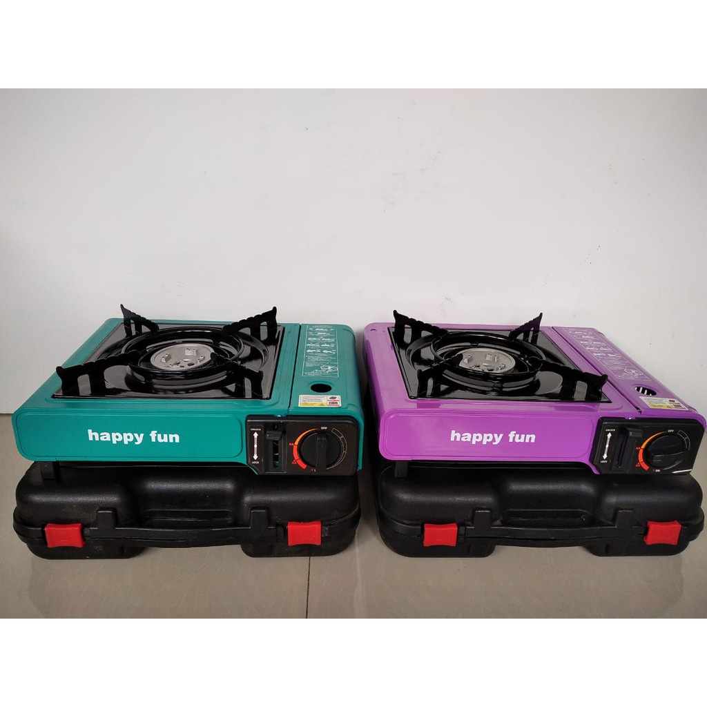 Jual Kompor gas portable happy fun/brain power | Shopee Indonesia