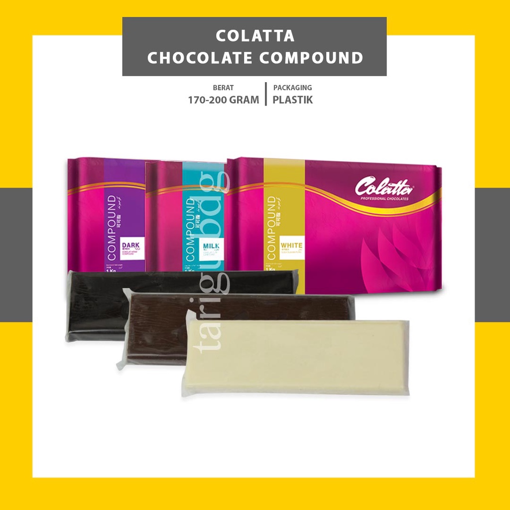 Jual COLATTA DARK CHOCOLATE COMPOUND - COLLATA DARK COKLAT BATANG ...
