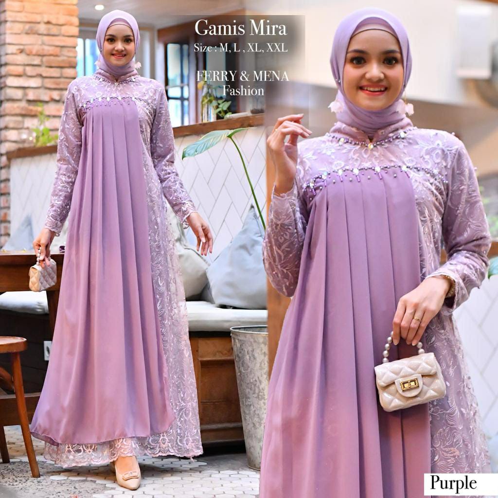 Jual New Arrival Cod Ready Jumbo | Myra Dress Brokat Kombinasi Velvet Ceruty Gamis Muslimah ...