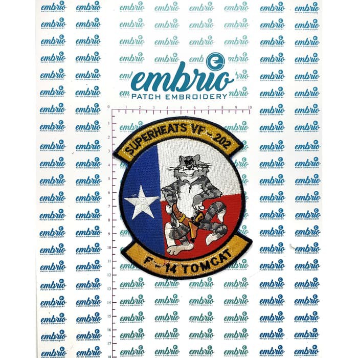 Jual ARM-019-A PATCH TOMCATTERS SUPERHEATS VF-202 F-14 TOMCAT FIGHTER ...