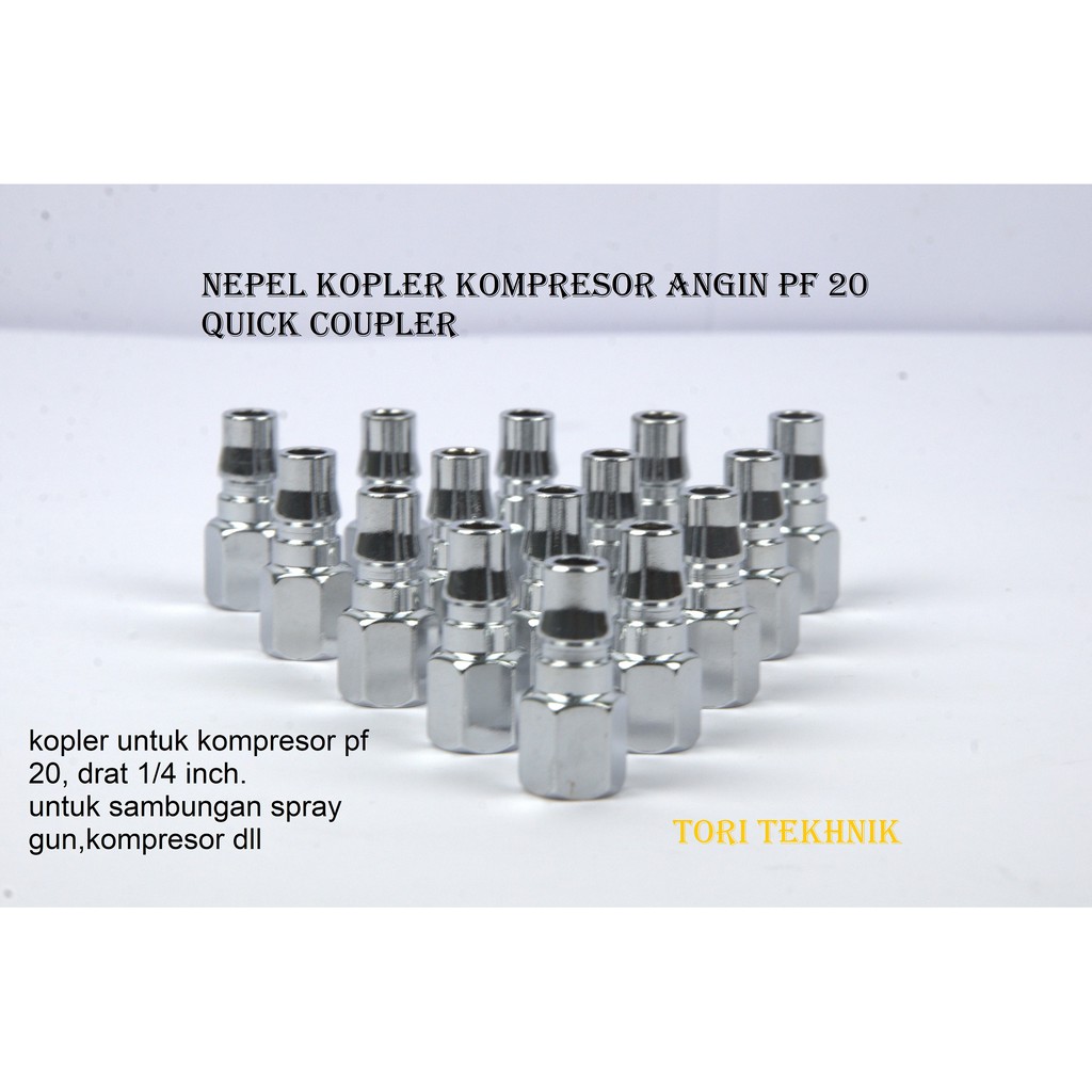 Jual Nepel Kopler Kompresor Angin pf 20 quick coupler | Shopee Indonesia