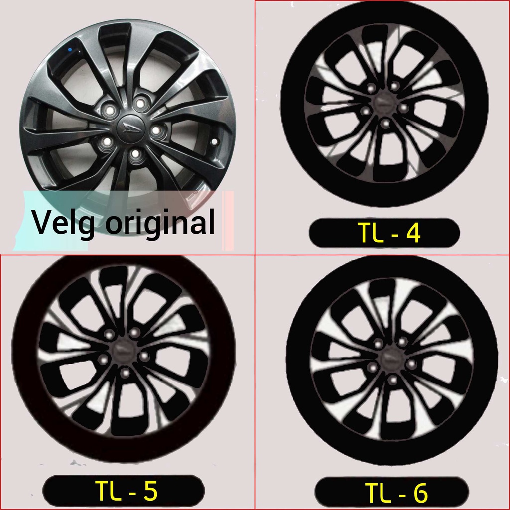 Jual STICKER VELG TERIOS DELUXE X ( CHROME / KROM ) | Shopee Indonesia