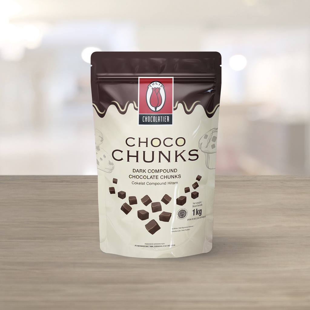 Jual Tulip Dark Chocolate Chunks 1kg | Shopee Indonesia