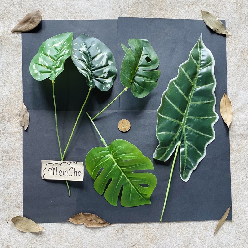 Jual Daun Fotografi Artificial Monstera Artifisial Tropical Leaf Props ...