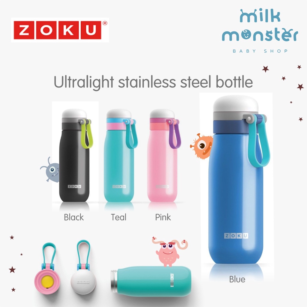 Jual Zoku Ultralight SST Bottle / Botol Minum Anak stainless steel ...