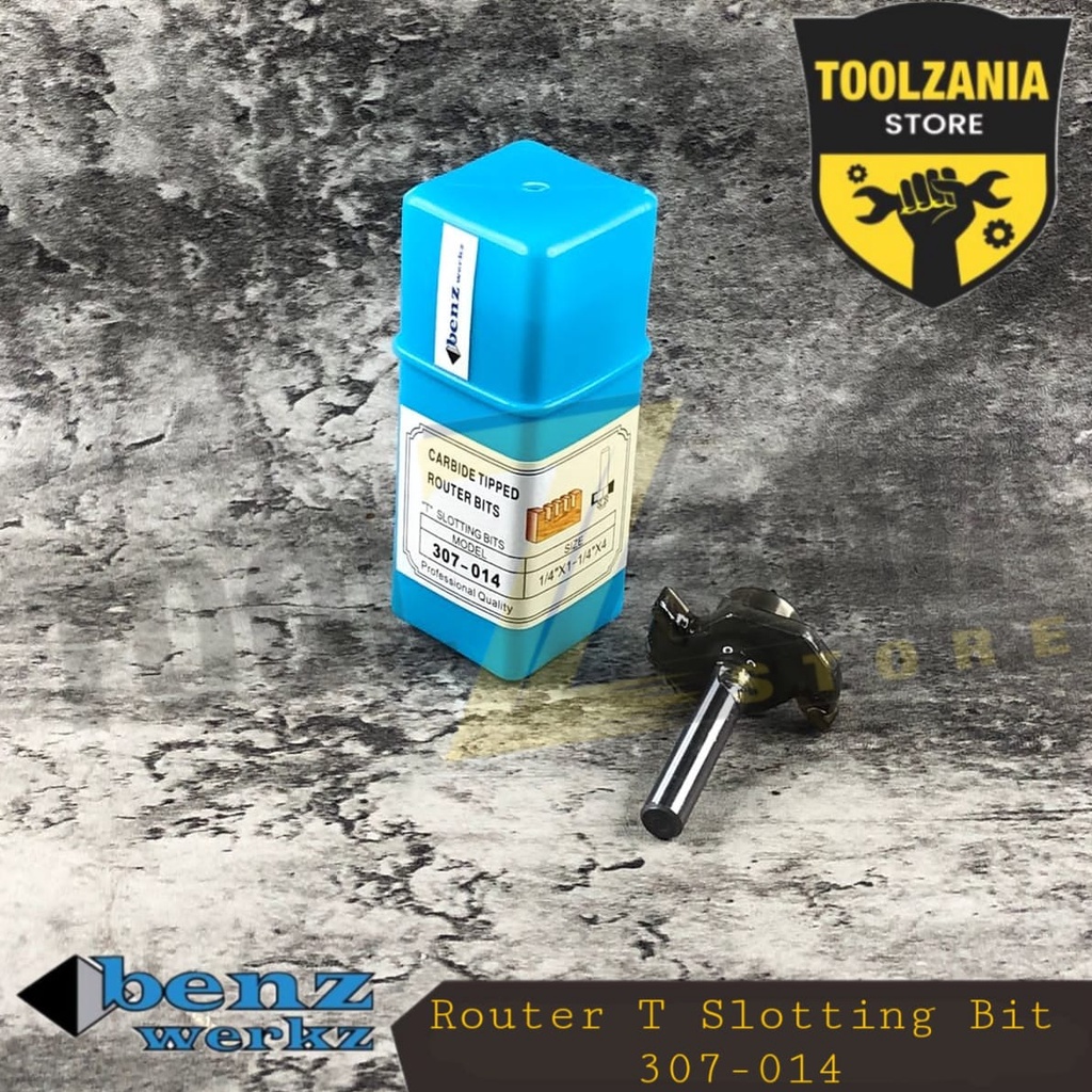 Jual Mata profil / router T slotting bit 4 mm x 1/4" benz werkz ( 307 ...