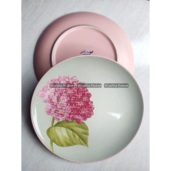 Jual salad plate 8inc stoneware / piring kue keramik motif / piring HSI ...