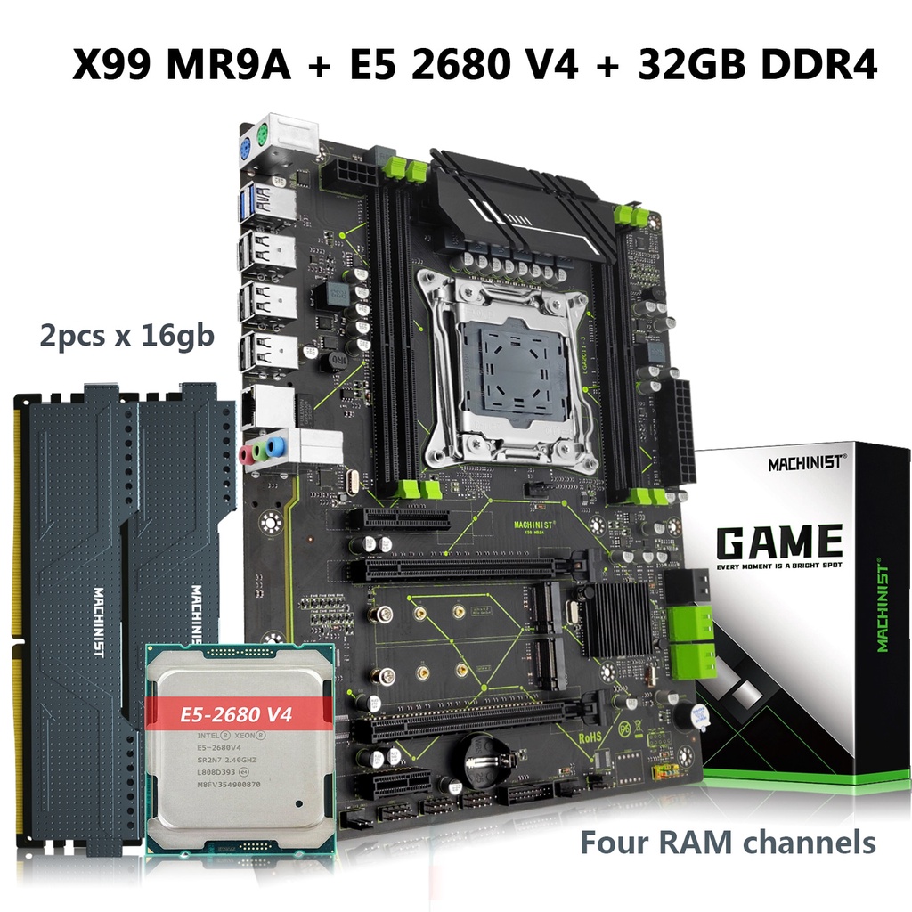 Jual Preorder Machinist X99 Motherboard Combo Set Kit With Lga 2011 3