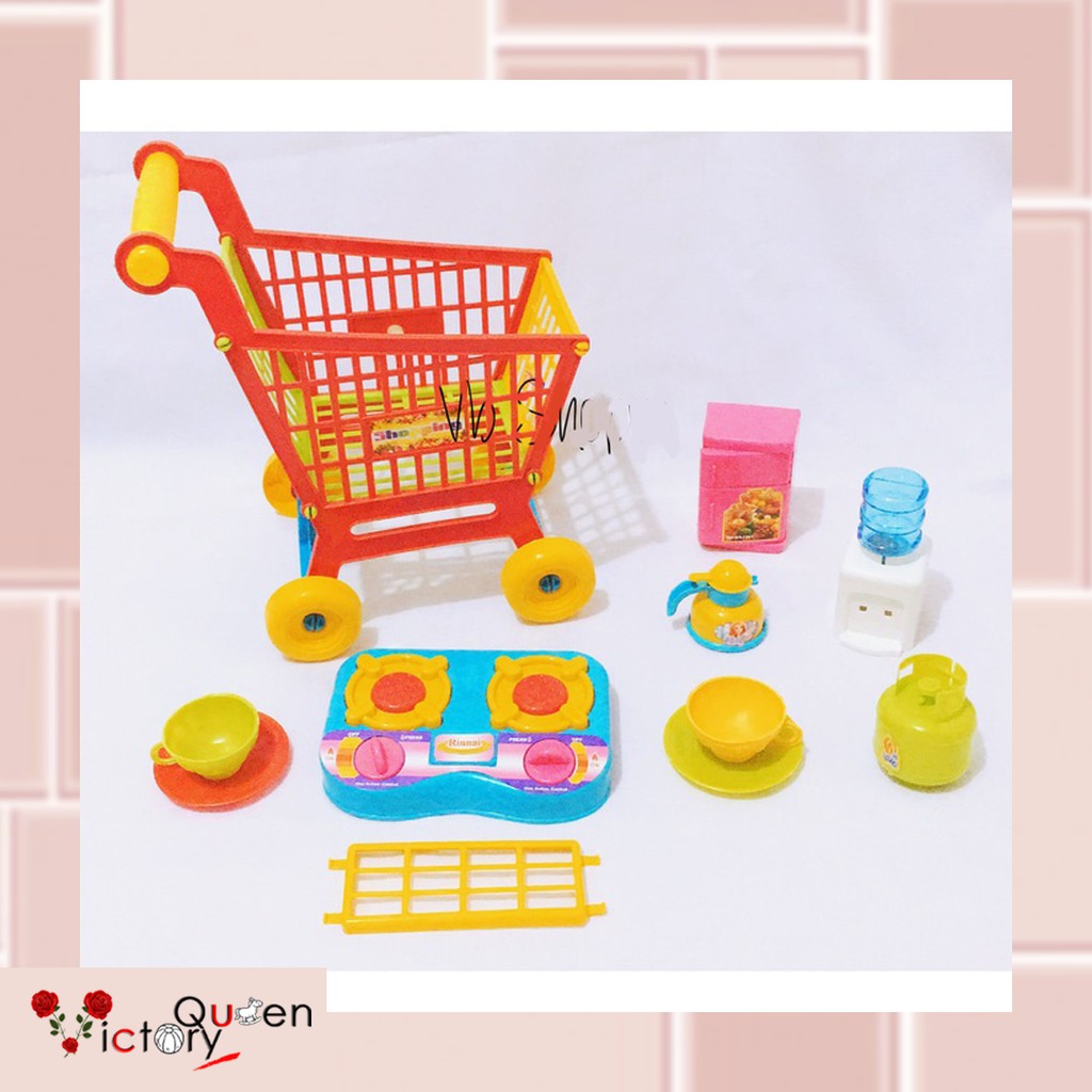 Jual Mainan trolley BESAR keranjang dorong anak troli troly supermarket ...