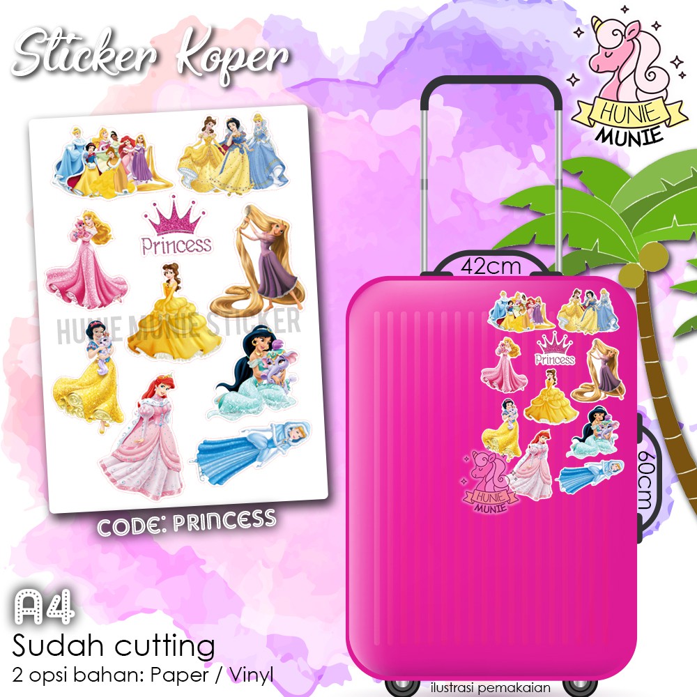 Jual Sticker Koper - Disney Princess Stiker | Shopee Indonesia