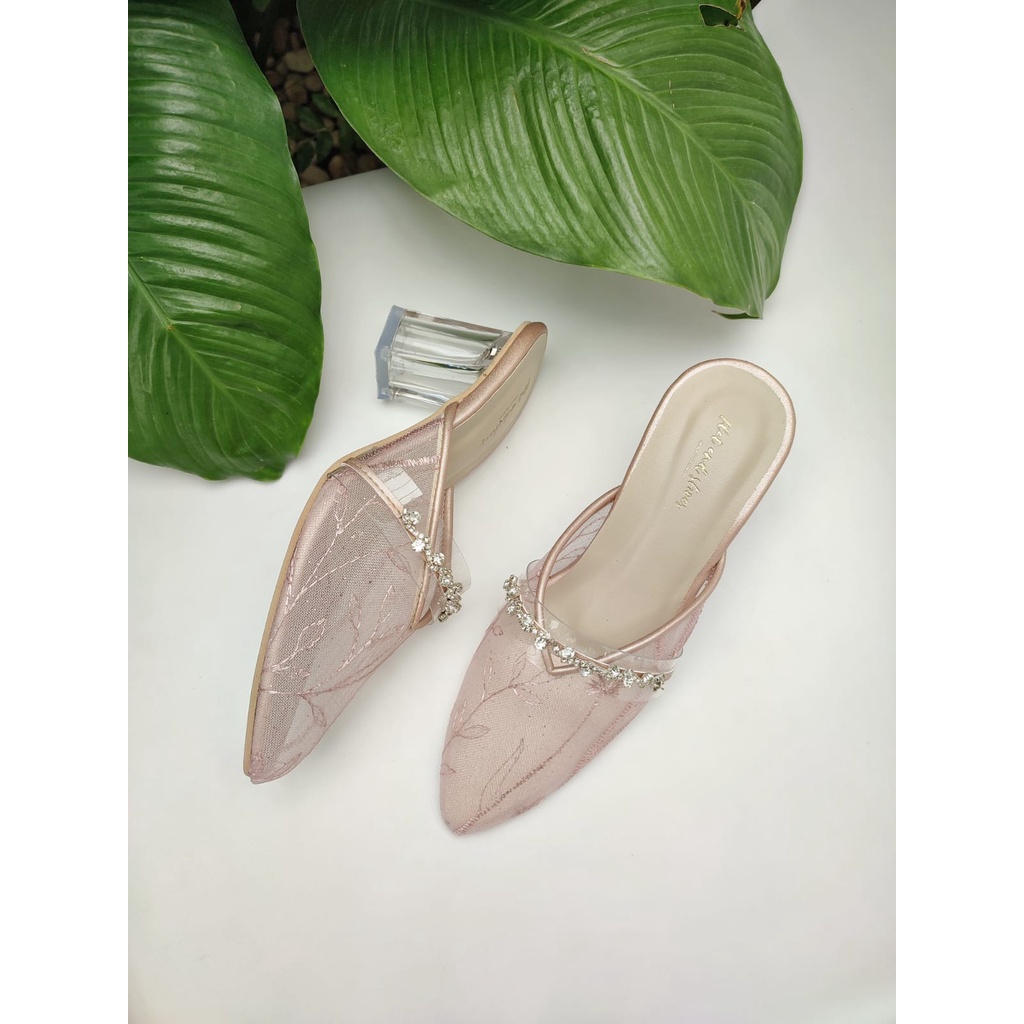 Jual sepatu Azwa rosegold 7cm sepatu wanita vantik | Shopee Indonesia