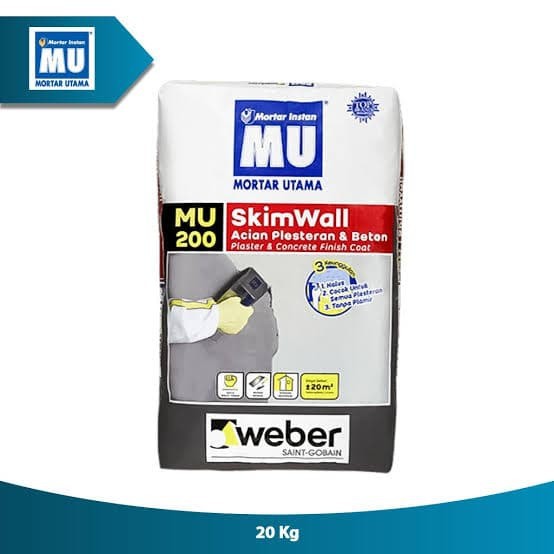 Jual MU 200 Semen Acian Plesteran Dan Beton 20 Kg - Mortar Utama 200 ...