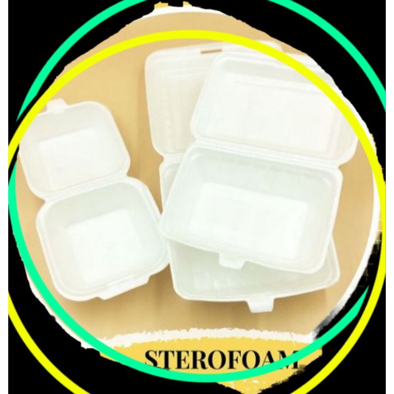 Jual sterofoam Foam gabus kotak makan Nasi Bubur Burger Mangkok HB KCS ...