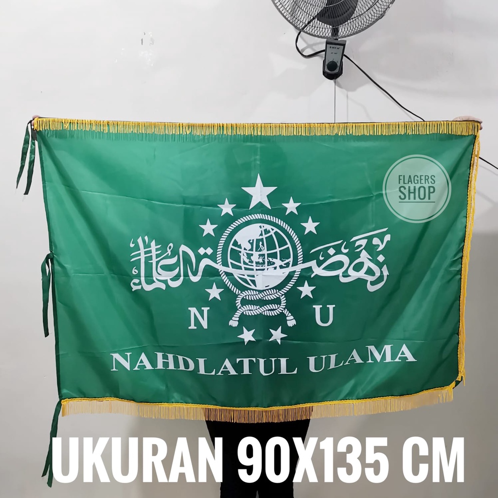 Jual Bendera Ruangan Nahdlatul Ulama / NU 90x135 cm - Ukuran Besar ...