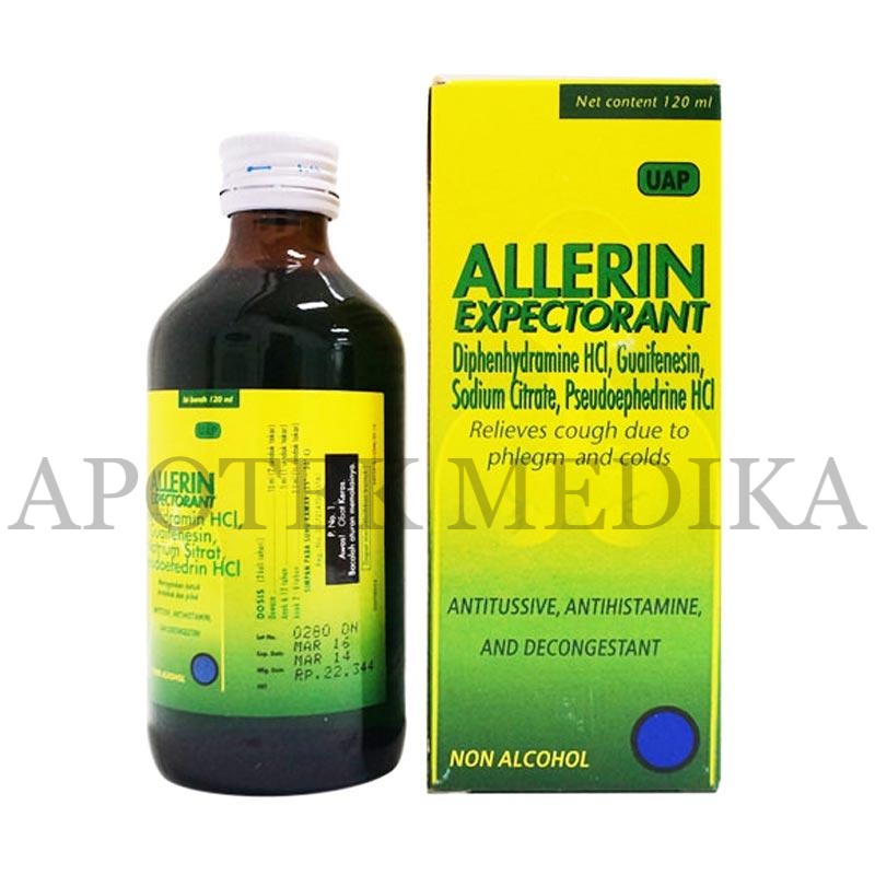 Jual Allerin Expectorant (Syrup obat batuk dan pilek) | Shopee Indonesia