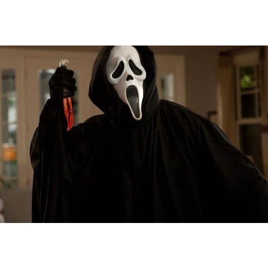 Jual Topeng scream dengan Jubah hitam penutup kepala Halloween cape ...