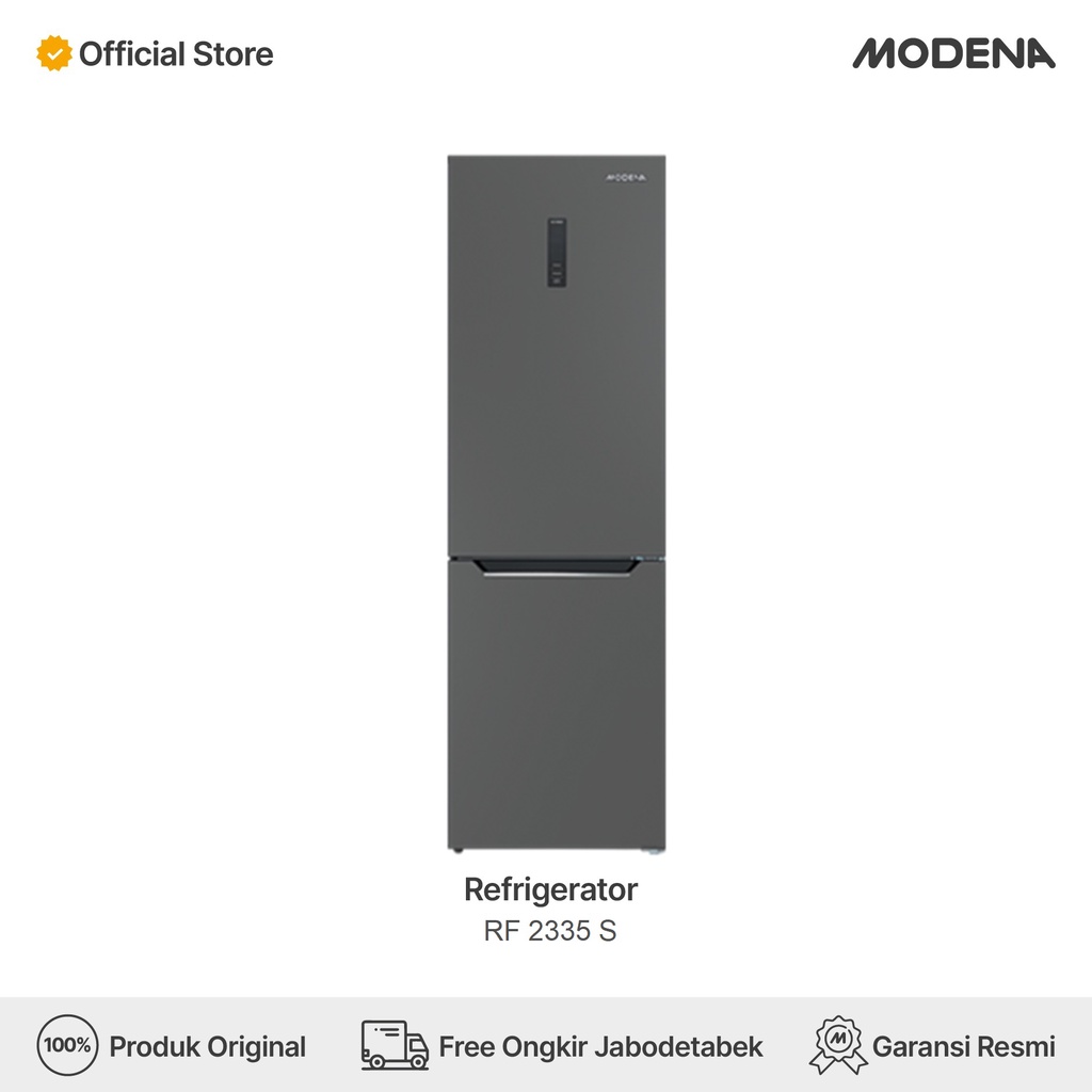 Jual MODENA Refrigerator - Bottom Freezer RF 2335 S | Shopee Indonesia