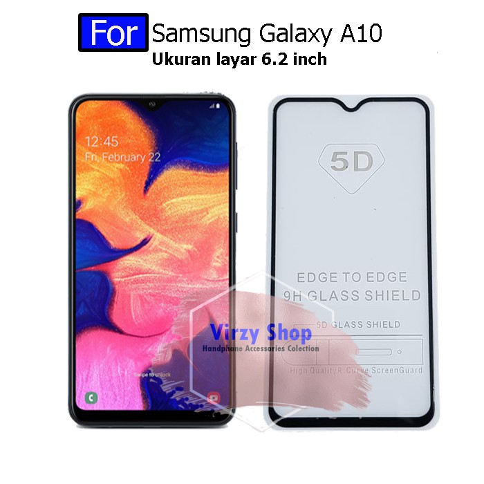 Jual Full Cover Samsung Galaxy A10 Tempered Glass Warna 5D / 6D / 9D ...