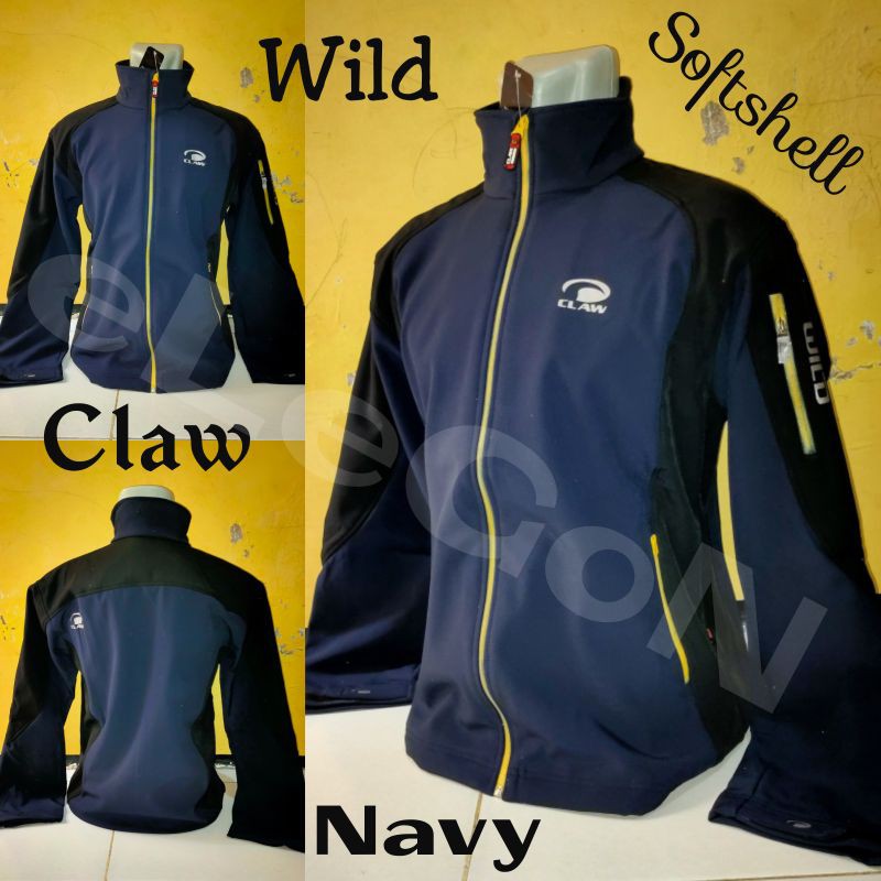Jual Jaket Claw Wild NaVy Softshell Jaket Hiking Motor Riding Tracking ...