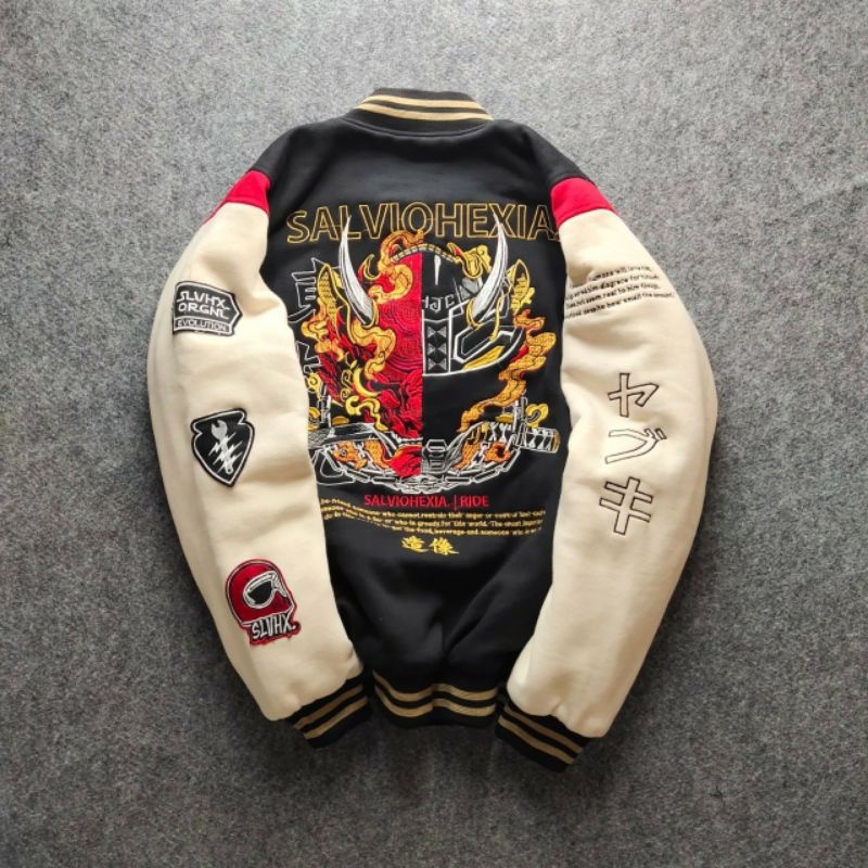 Jual Jaket Varsity Jacket Baseball Pria Wanita Jaket Sunmori Racing ...