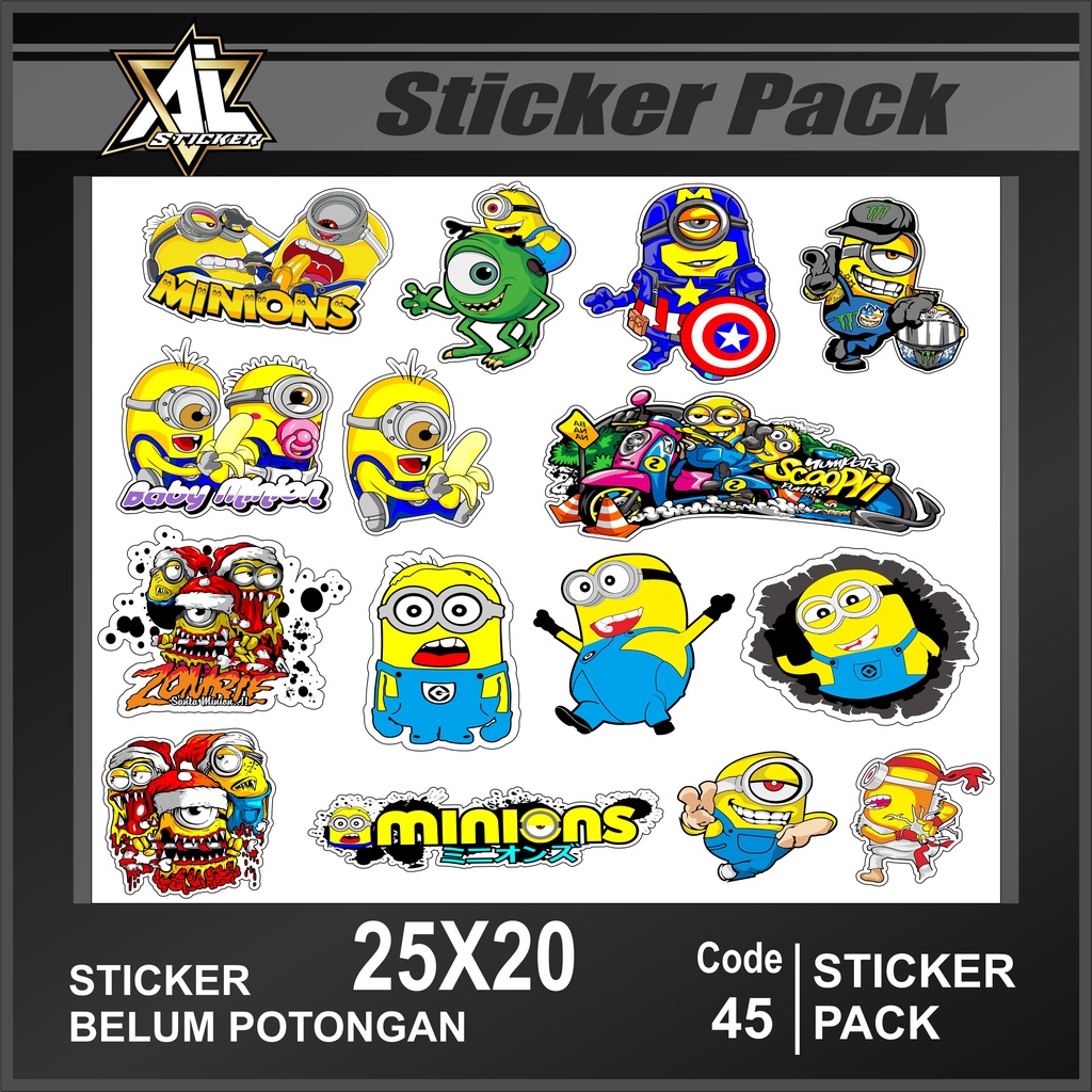 Jual logo SP45 Sticker Pack Racing Lembaran Sticker Variasi Motor ...