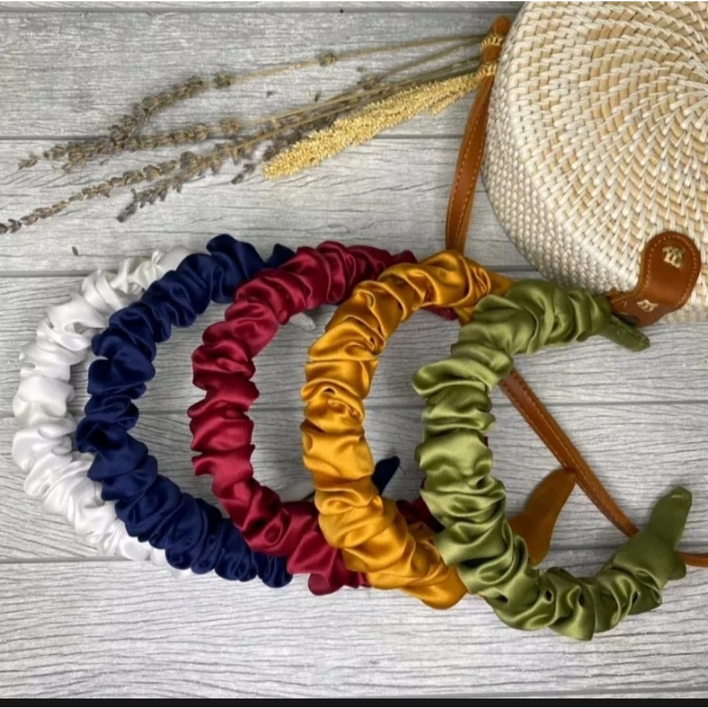Jual Bandana korea nagita slavina terbaru bando viral bando scrunchie ...