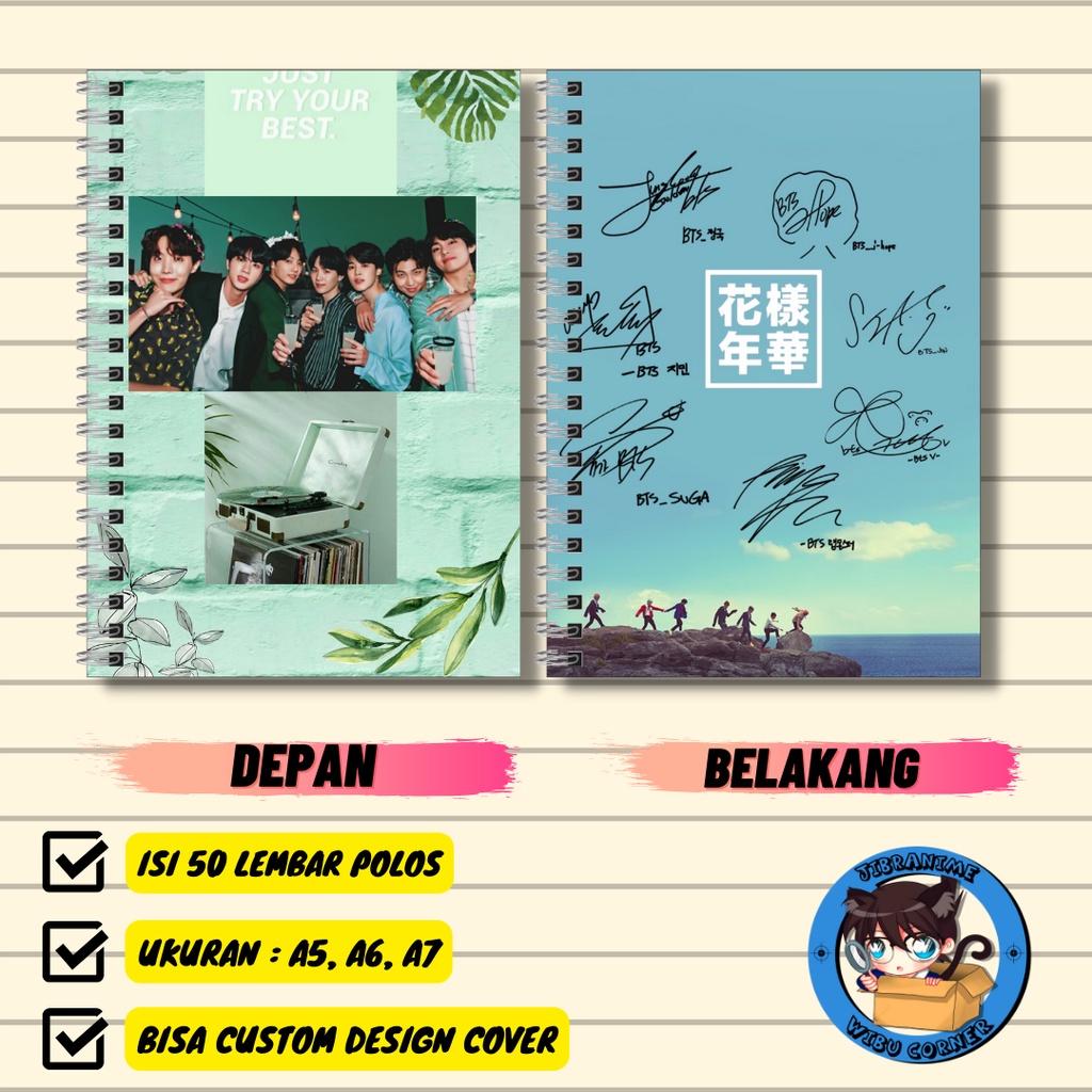 Jual note book / buku catatan BTS | Shopee Indonesia