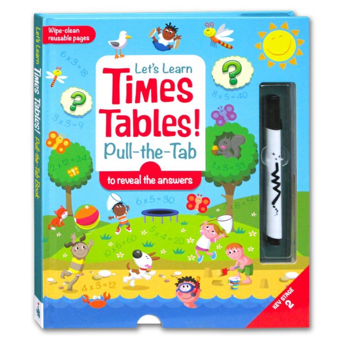 Jual Let's Learn Times Tables! Pull The Tab to Reveal the Answers (Wipe ...